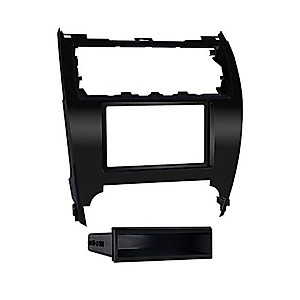 Metra 99-8232B 2012-Up Toyota Camry ISO Single/Double DIN Dash Installation Kit & Axxess AX-TOY28SWC Steering Wheel Controller Add-On Harness with RCA and 28-Pin Connector for Toyota Vehicles