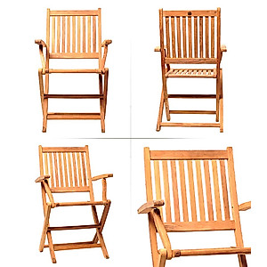 Amazonia Greenville 9 Piece Teak Double Extendable Oval Dining Set