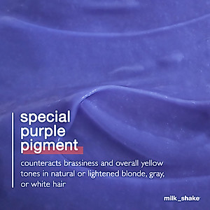 milk_shake Silver Shine Purple Conditioner for Blonde Hair - Blonde Toner for Brassy Hair, 1.7 Fl Oz
