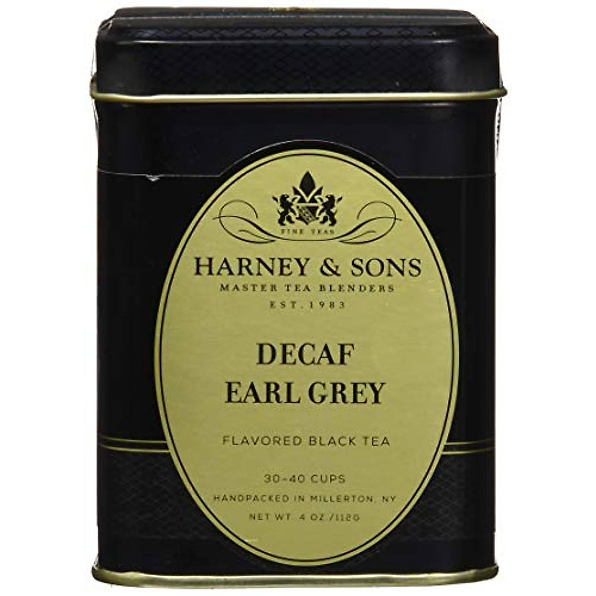 Decaffeinated Earl Grey, Loose tea in 4 Ounce tin