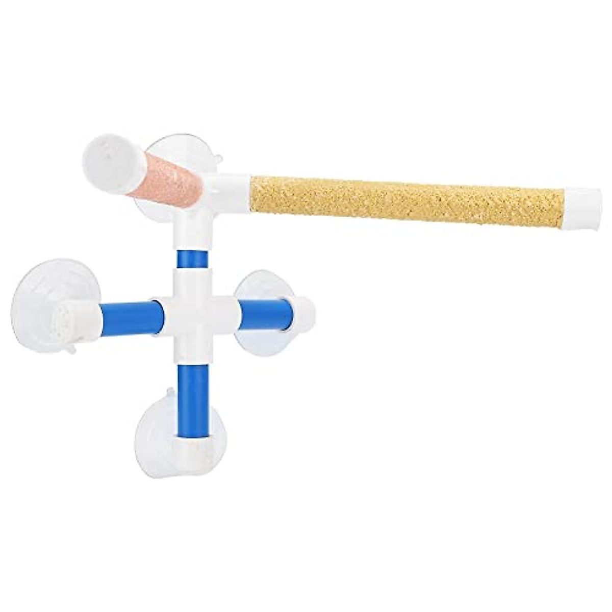 Haokaini Parrots Shower Standing Portable Suction Cup Bird Window and Shower Perch Toy for Bird Parrot Macaw Cockatoo African Greys Budgies Parakeet