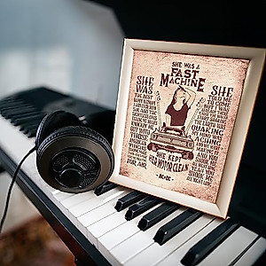 AC/DC Band - You Shook Me All Night, Iconic Rock Band Song Lyric Wall Art Print, Music Wall Decor For Room Decor, Studio Decor, Office Decor, Man Cave & Living Room Decor, Unframed Wall Print- 11x14"