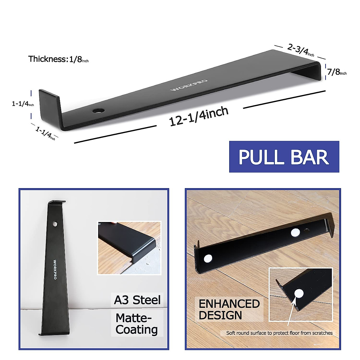 WORKPRO 13" Laminate Floor Cutter With WORKPRO Wood Flooring Installation Kit