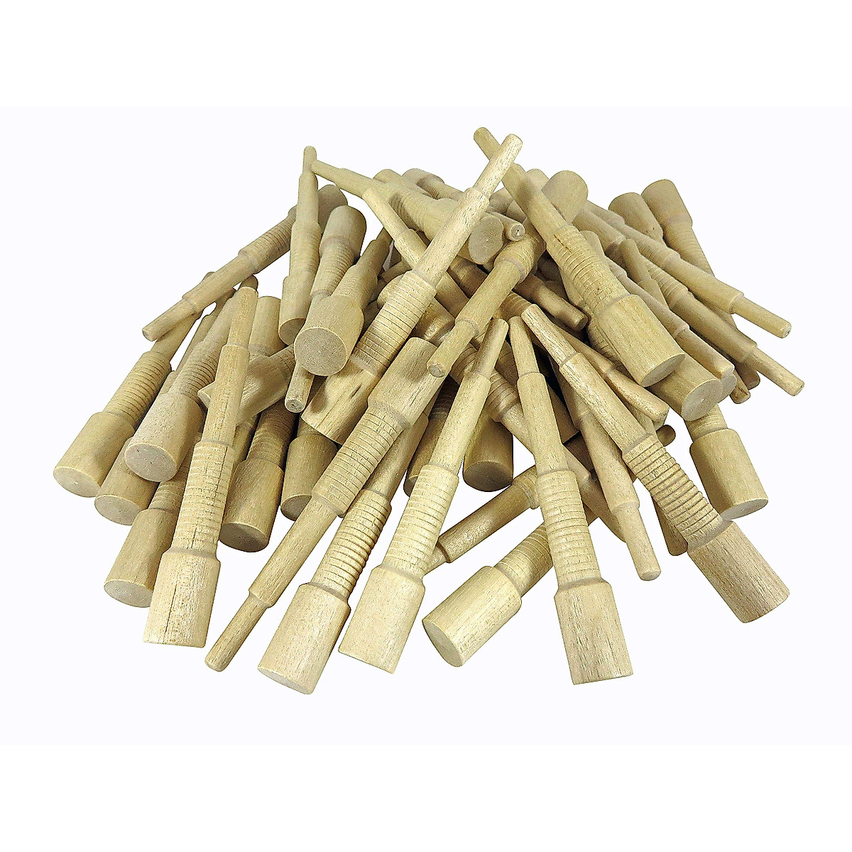Miller Dowels 2X Dowel Pins 3 1/2" Long 1/2" Diameter Cap Birch (Bag 40)
