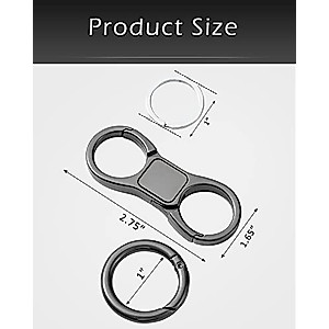 DAYGOS Key Chain Quick Release Key Ring, Heavy Duty Car Keychain Holder Clip with Easy Detachable Valet Key Ring for Men and Women