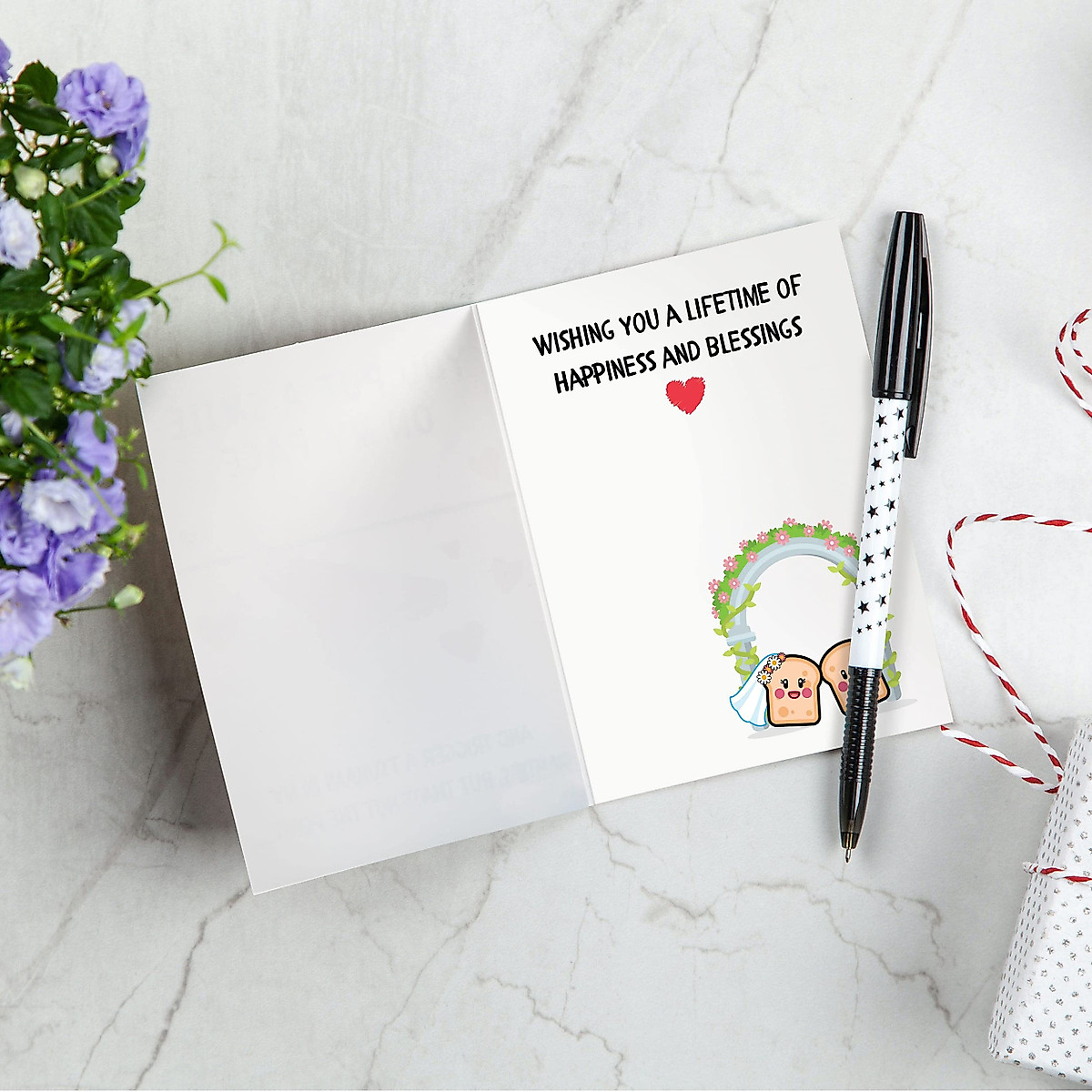 GIFTING GIGGLES Funny Wedding Card for couple | Newly Weds | Marriage Card for Couple | Wedding Day Congrats Gift | Congratulations Card | Premium Quality with Envelope and Seal