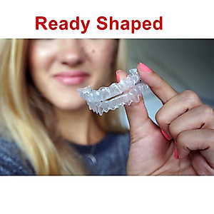 SowSmile Silicone Gel Soft Dental Oral Teeth Tooth Whitening Trays Anti Grinding Tooth Whitener Mouth Night Guard Bruxism Braces (Lower)