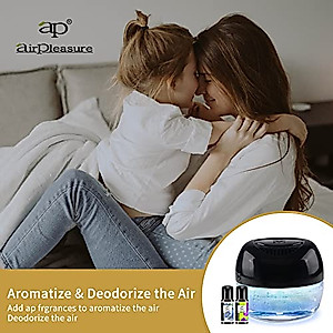 ap airpleasure Purifier Air Washer, Air Fresher Aroma Diffuser for Home, Office, Air Purifier with Night Light (Black)
