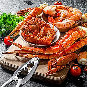 12 Pcs Crab Crackers and Tools, Heavy Duty Nut Crackers Seafood Tools for Crab Legs - Crab Nut Lobster Crackers Opener Cracker Tools for Kitchen Kits, Nut Cracker Set
