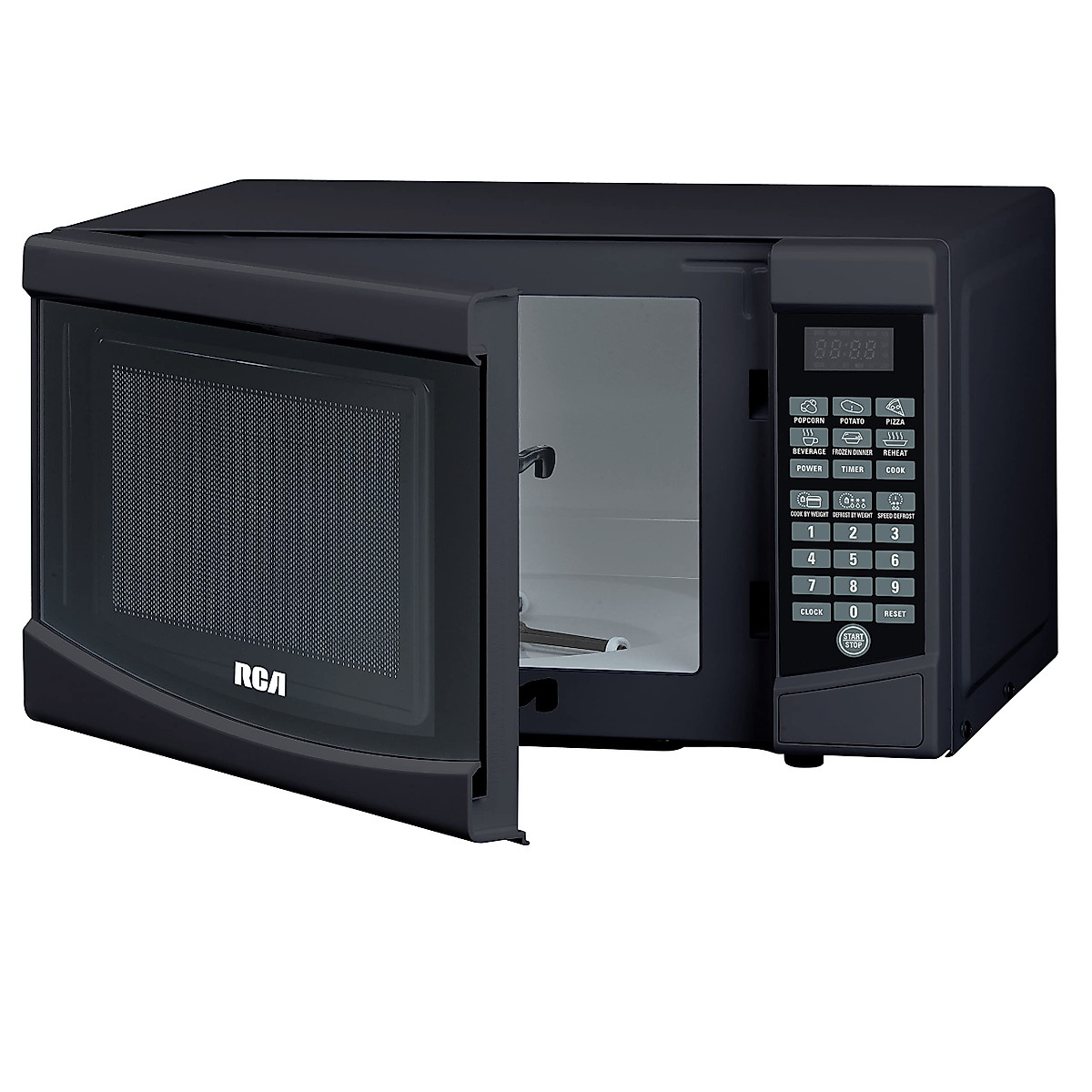 RCA 0.7 Cu. Ft. Microwave Oven - Small Microwave Oven Compact Microwave Ovens for Small Spaces, Countertop, Apartment 700 Watt Microwave - Black
