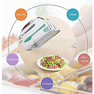 Pack-of-4 Insulated Food Cover Foldable Thermal Food Covers Aluminum Foil Keep Food Warm, Keep Bugs and Dust Isolated, Waterproof Coat, 3 Sizes: 50cm,35cm,20cm