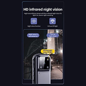 VBESTLIFE WiFi HD 1080P Back Clip Sports Camera, USB2.0 Interface One Button Operation with Suction Cup 16GB Storage Wearable Camera for Cycling