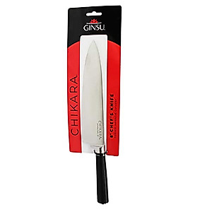 GINSU Chikara Series Forged 8" Chef's Knife - Premium 420J Stainless Steel Kitchen Knife