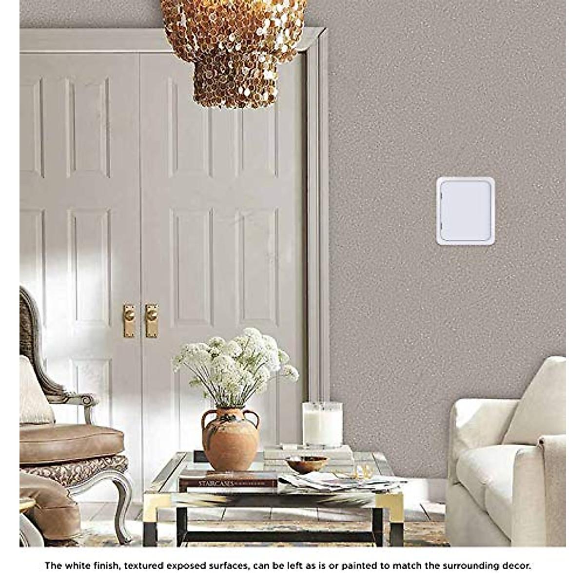 SUPPLY GIANT AP46 Plastic Access Panel for Drywall Ceiling 4 x 6 Inch Reinforced Plumbing Wall Access Door Removable Hinged, White