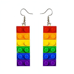 Mall of Style Pride Jewelry for Women - Rainbow Pride Earrings - Gay Earrings - Gay Rainbow Earring for Men (Pride Earrings)