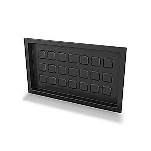 Crawl Space Recessed Foundation Vent Cover - Black (For 8"x16" Foundation Openings)