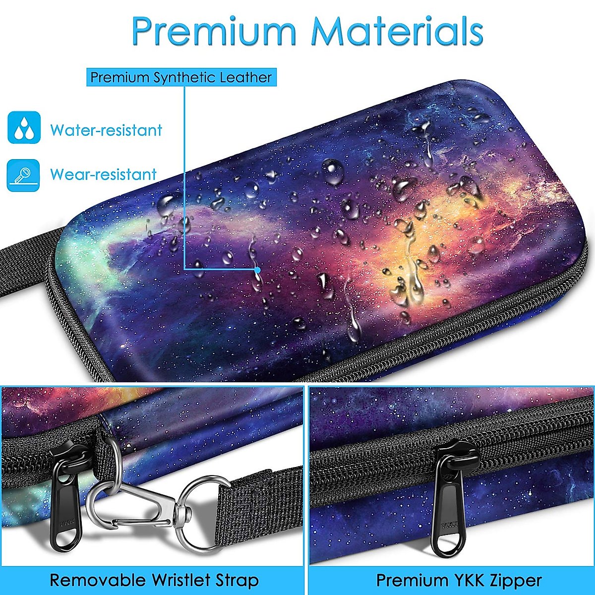 Graphing Calculator Carrying Case for TI-84 Plus CE, Fintie Hard EVA Shockproof Protective Box for TI-84 Plus/TI-83 Plus CE/Casio fx-9750GII (Galaxy)