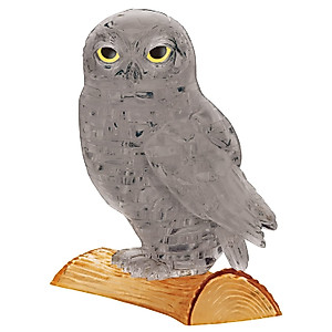 BePuzzled | Owl Original 3D Crystal Puzzle, Ages 12 and Up, Grey