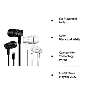 2 Pack-Apple Headphones Wired Earbuds with Lightning Connector Earphones Built-in Microphone & Volume Control. Compatible with All iPhone 13/12/11 Pro Max/Xs Max/XR/X/7/8 Plus