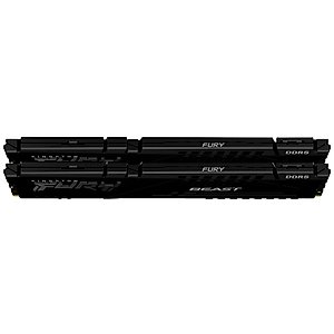 Kingston Fury Beast 32GB (2x16GB) 5600MT/s DDR5 CL40 DIMM (Kit of 2) Desktop Memory KF556C40BBK2-32