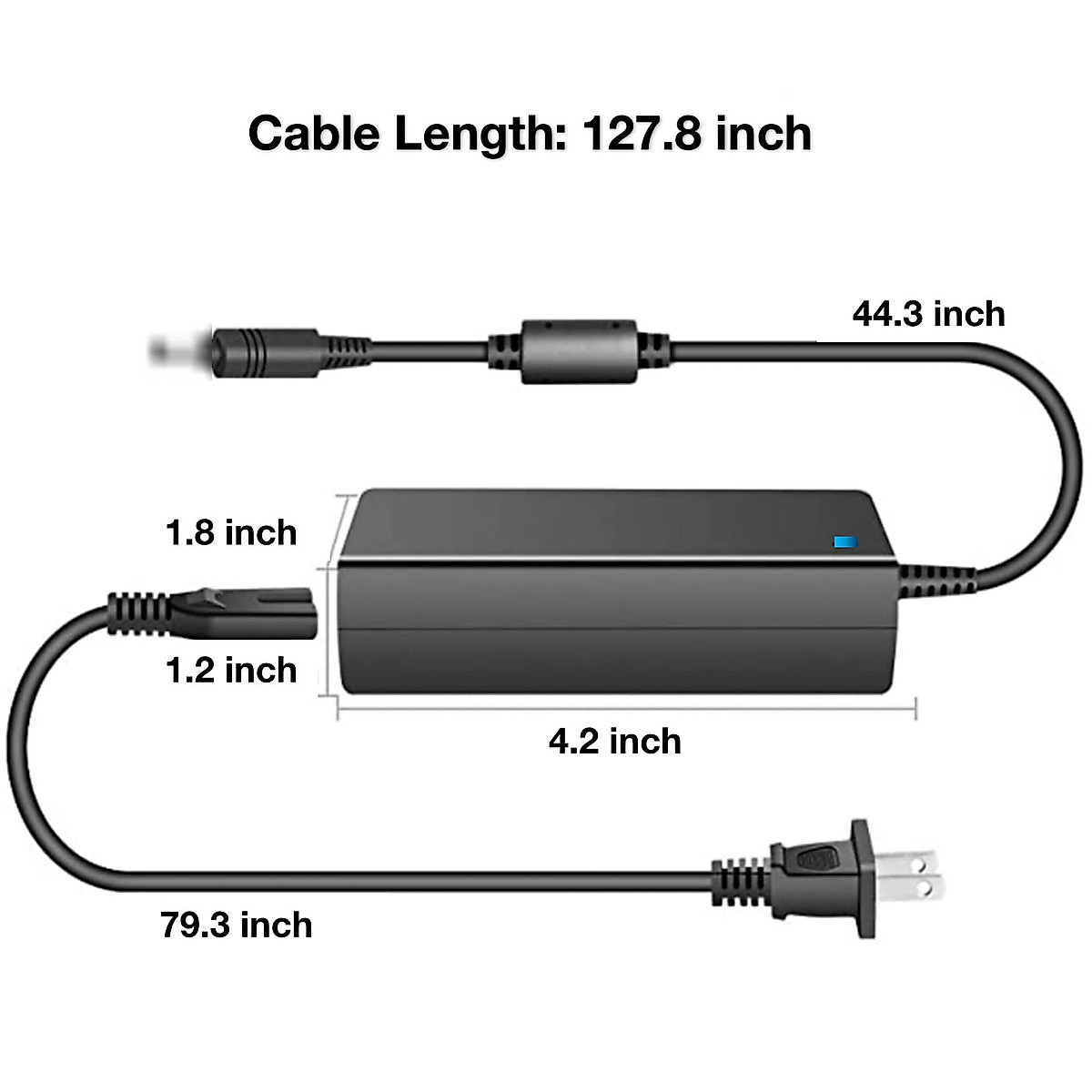 LKPower New Global 19V AC/DC Adapter Replacement for LG 27UD68 27UD68-W 27UD68-P 27" IPS LED 4K UHD FreeSync Monitor 19VDC DC19V 19V 19 Volts Power Supply Cord Cable Charger Mains PSU