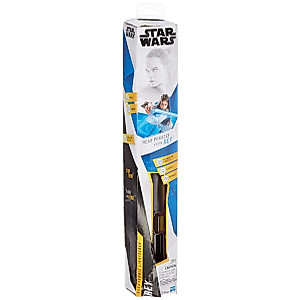 Star Wars Rey Electronic Blue Lightsaber Toy for Ages 6 & Up with Lights, Sounds, & Phrases Plus Access to Training Videos