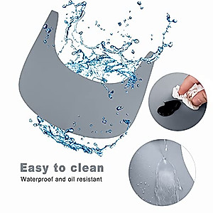 High Chair Placemat, Durable High Chair Placemat Silicone, Clean and Hygienic, for Stokke High Chair Tray Cover, Suitable for Stokke Tripp Trapp High Chair Tray (Grey)