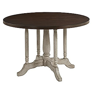 Progressive Furniture Winslet Round Dining Table, 47" W x 47" D x 30" H, White