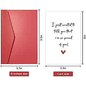 SuperShunhu Proud of You Card, Well Done Card, Congratulations Card for Friends Son Daughter, Graduation Card, New Job Card, Encouragement Card