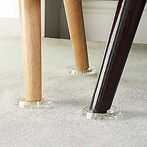 DIY Doctor Furniture Caster Cups - Furniture Coasters for Heavy Furniture - Carpet Protectors for Furniture Legs - Carpet Savers - 53 Spikes on Each Cup - Pack of 8