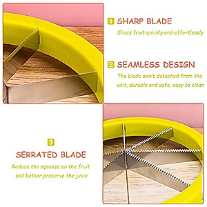 Atopov 4 in 1 Apple Slicer Mango Pear Tomato Slicer Combo, Fruit Cutter and Corer，Mango Slicers and Corer, Fruit Slicer Can also be used for Oranges, Potatoes, Round Fruits