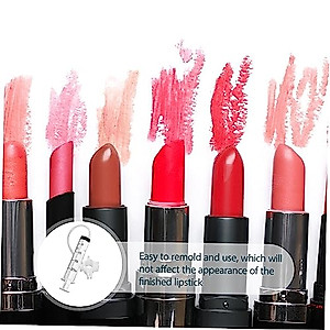 2pcs Lipstick Stripper DIY Kits Tray Mold Silicone Molds Lipstick Demoulder Lipstick Making Kits Lip Balm Stripper Acrylic White Lipstick Making Tool Lip Cream Casting Tool Manual