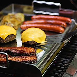 Charcoal Companion CC3500 Stainless Steel Pro Grill Griddle