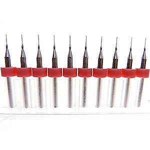 Versatile Tungsten Micro Drill Bits Japanese made for CNC PCB Installation, Toy Making, Model Cars Trucks Planes Boats, Arts & Crafts, Woodworking more... (.25mm)