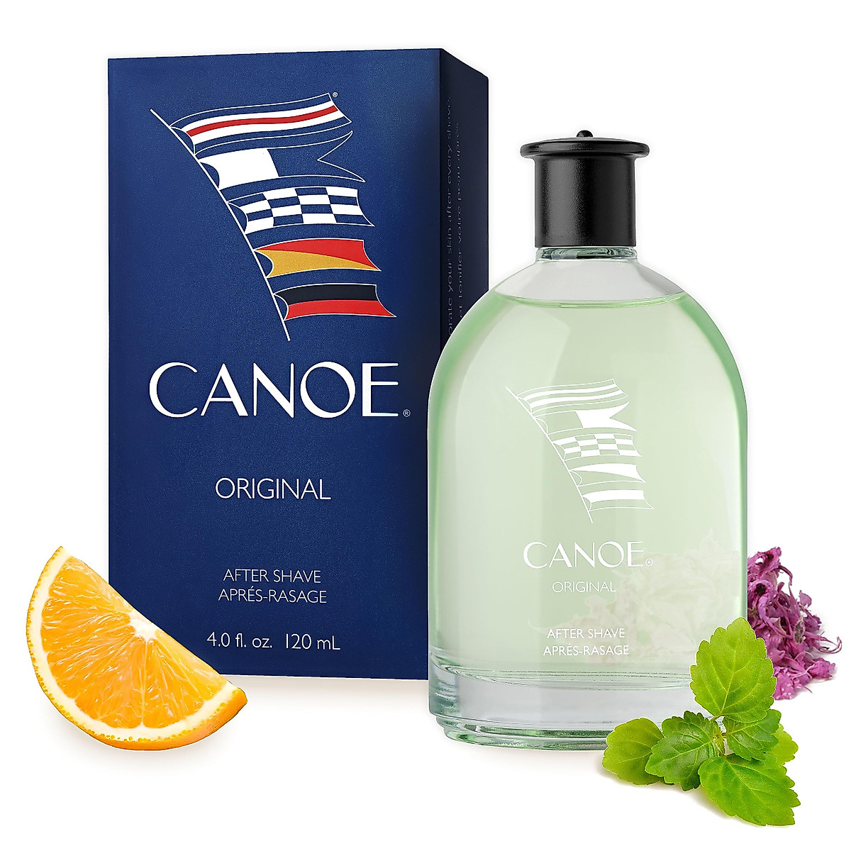 CANOE Aftershave Splash for Men by DANA (4 fl oz) Essence of an Adventurous Lifestyle, Classic Sport Scent