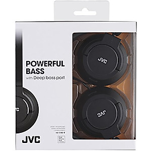 JVC HAS180 Lightweight Powerful Bass Headphones - Black