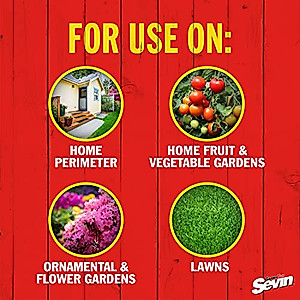 Sevin 100530128 GardenTech Insect Killer Lawn Granules, 10 Pound, White