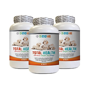 MY LUCKY PETS LLC Dog Urinary Diet - Dogs Total Health Complex - Hair Coat Skin Teeth Gums Eye Urinary Support - Immune Booster - Dog Vitamin a - 180 Tablets (3 Bottles)