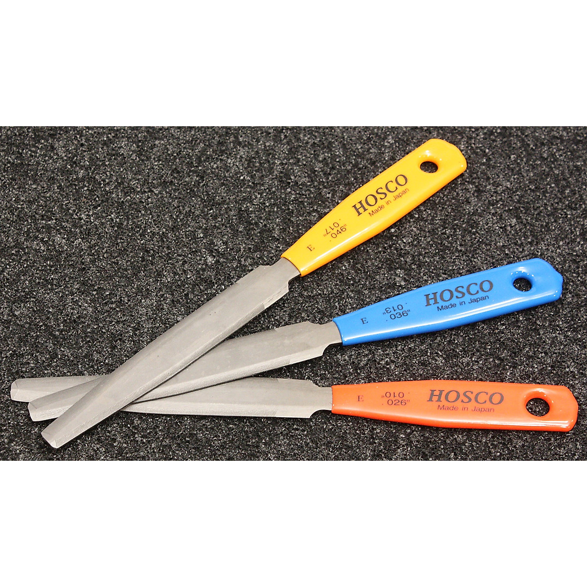 Hosco 3 Guitar Nut File set TL-NF3E String Slots Electric Guitar VWWS Japan Ships From USA