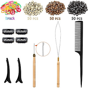 Hair Tinsel Kit (48 Inch,18 Colors, 4320 strands), Tinsel Hair Extensions with Tools, Heat Resistant Fairy Hair Tinsel Kit for Women Hair Accessories