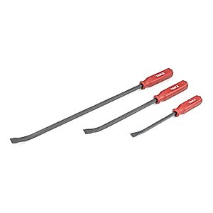 Tekz 17113 3-Piece Angled Tip Pry Bar Set with Strike Cap Handle