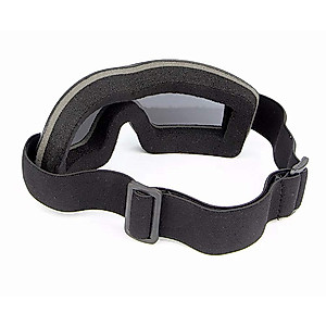 Dplus Motorcycle Goggles Dirt Bike ATV Motocross Anti-UV 400 Adjustable Riding Offroad Protective Combat Tactical Military Goggles for Men Women Kids Youth Adult (Yellow Colorful)