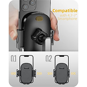 Cell Phone Stand for Desk, Adjustable Desk Phone Stand, Thick Case Friendly Cell Phone Holder Desk, Heavy Duty Phone Stand for Recording Office Home, Compatible with iPhone 14 13 12 11, Galaxy s20