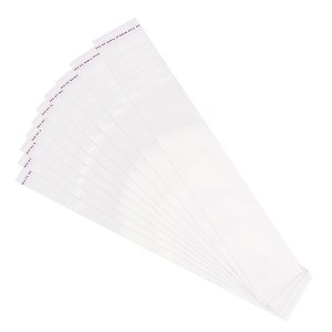uxcell 300Pcs Clear Cello Bags, 1" x 5" Plastic Self Sealing OPP Cello Treat Bags Cello Poly Bags for Packing Cookies Candy Jewelry Gifts, Clear