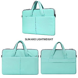 17 17.3 inch Laptop Bag for Women Men Computer Sleeve Case with Shoulder Strap for HP Envy Pavilion/Dell Inspiron/Lenovo Thinkpad/ASUS TUF Vivobook/MSI/Acer with Handle, Green