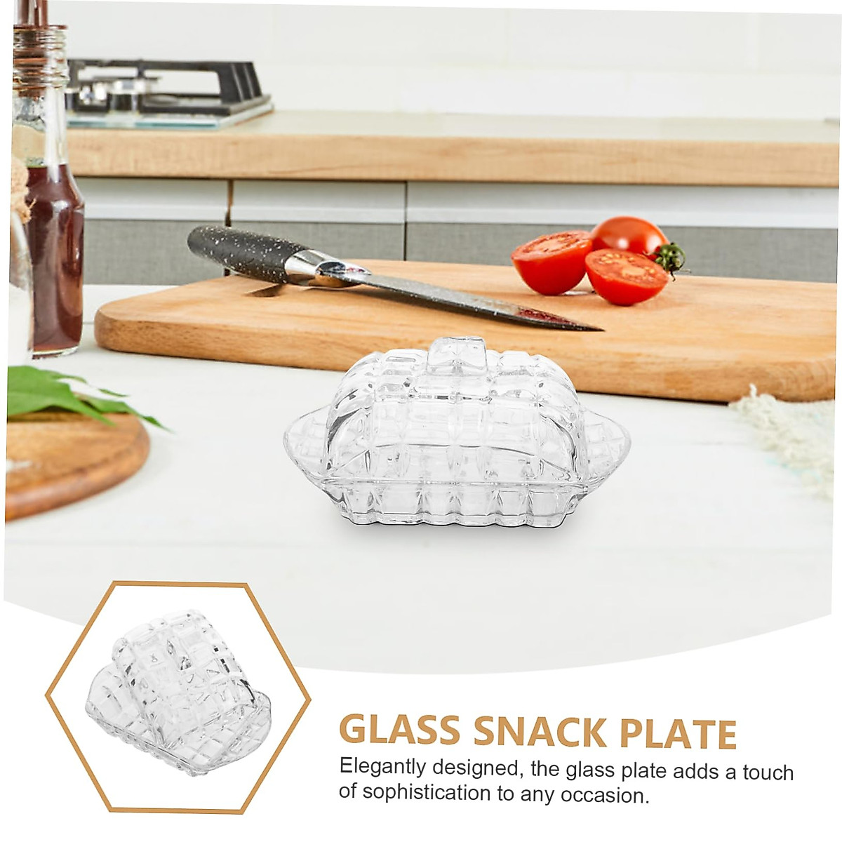 IFANLANDOR Cupcake Display Stand Clear Cake Stand Mini Cupcake Stand Cupcake Holder with Lid Cupcake Stands Clear Display Stand Centerpiece Table Decorations Fruit Tray Dessert Glass Plate