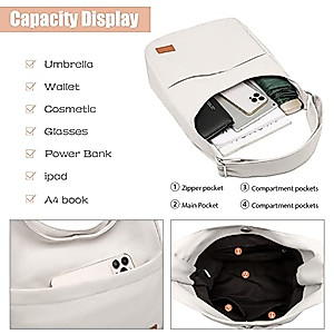 Canvas Tote Bag, Large Hobo Bags for Women Aesthetic Shoulder Purses Hand Bag Cute Simple School Crossbody Purse with Adjustable Wide Strap - Magnetic Closure - Black Slouch Bag