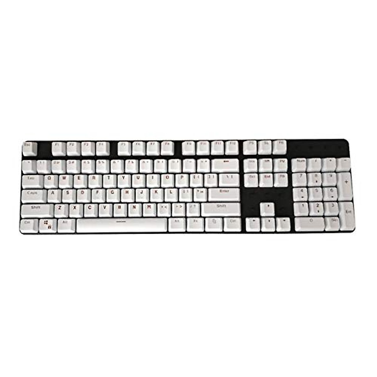 Gaming Mouse and Keyboard 104Pcs/Set PBT Universal Backlit Key Cap Keycaps for Cherry Mechanical Keyboard Computer Peripherals for Cherry/Kailh/Gateron (Color : White)