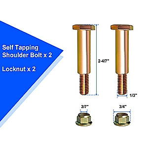 734-0973 Deck Wheel for Cub Cad et Riding Mower, 2 Pack 112-0337 Rear Deck Roller Wheels for Cad XT1-LT46 LT1042 LT1045 Craftsman T240 Lawn Tractor, MTD 42" 46" Deck Lawn Mower
