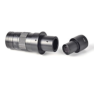 HAYEAR Monocular Max 180x Zoom C-Mount Glass Lens Adapter F/Industry Microscope Camera Objective